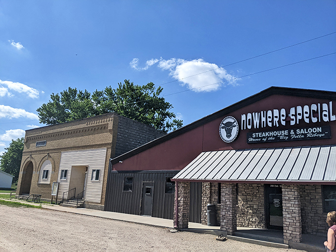 Nowhere Special might be in the middle of somewhere very small, but that red building houses steak dreams worth the journey.