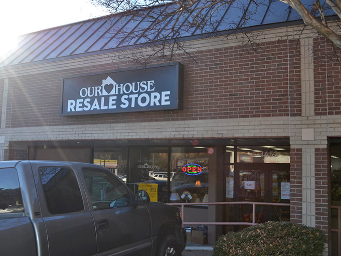 Our House Resale Store hides behind brick and mortar, but inside lies a universe of secondhand wonders.
