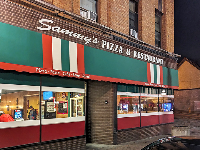 Sammy's Pizza: The classic Italian tricolor awning tells you everything you need to know&mdash;tradition matters here, and it tastes delicious.