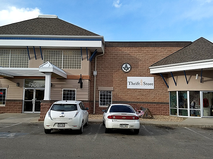Sister Carmen's thrift boutique looks more like a high-end shop. The Clark Kent of thrift stores&mdash;humble outside, super inside! 