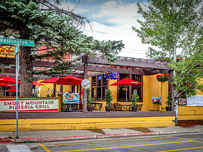 Smoky Mountain's patio looks like the perfect spot for that "pizza with a view" moment we all deserve after a day in the mountains.