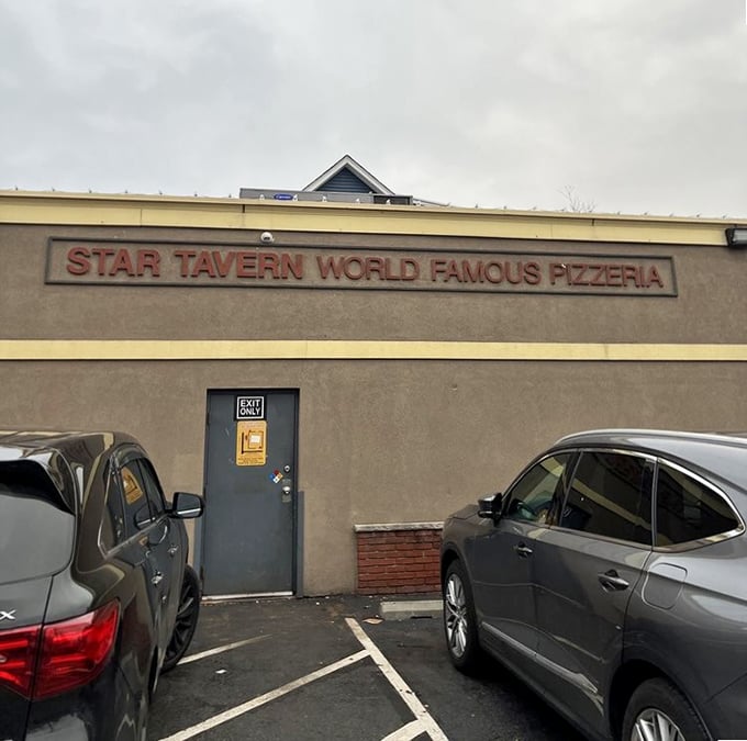 Star Tavern's no-nonsense exterior hides pizza greatness &ndash; where bar pies achieve their highest form behind that unassuming door.