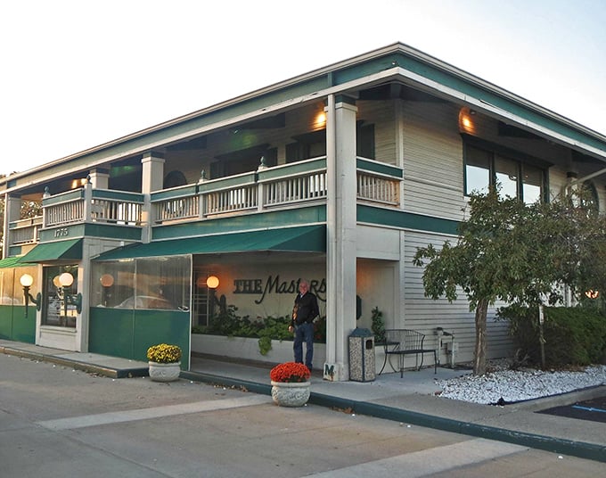 The Masters' wrap-around porch and coastal vibe make you feel like you've stumbled upon a secret steak oasis. Vacation vibes with serious flavor!