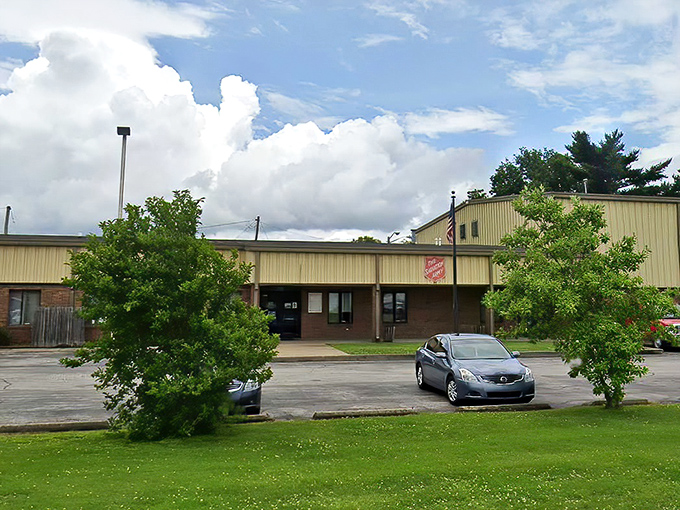 The Salvation Army's practical building doesn't hint at the treasure trove waiting for patient explorers inside.