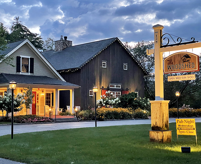 Barn-to-table dining at its finest! This enchanted woodland setting promises steaks as magical as the twinkling lights that guide you in.
