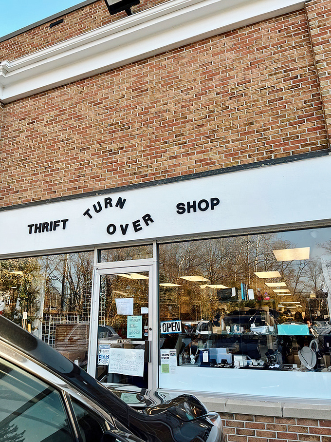 Turnover Shop's charming brick facade hints at the carefully curated treasures waiting inside this Wilton gem.
