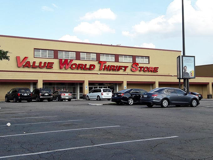 Value World's no-nonsense exterior hides a department store's worth of secondhand treasures waiting to be discovered.