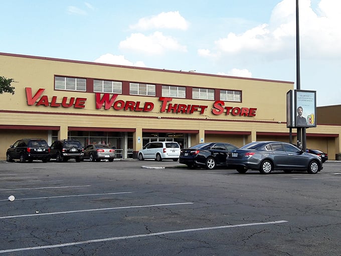 Value World's retro signage promises a trip back in time&mdash;where vintage finds and nostalgic treasures await at prices from another era.