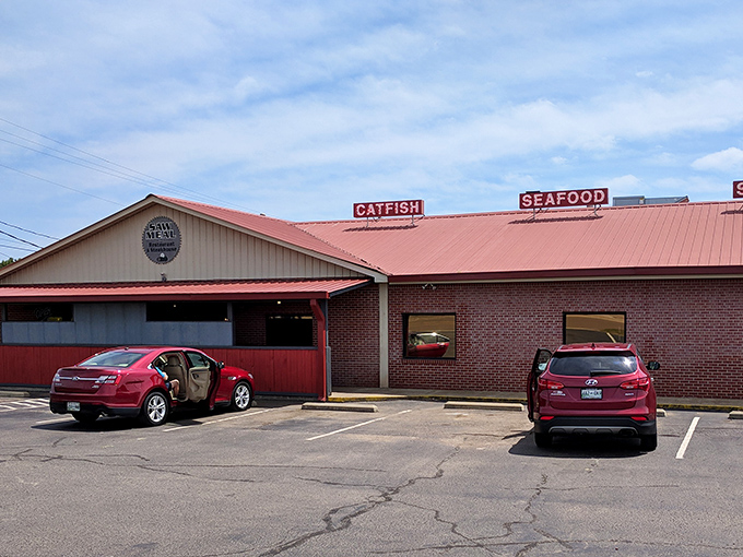 This catfish joint in Adamsville probably serves the kind of crispy, golden fillets that make you forget all about fancy city dining.