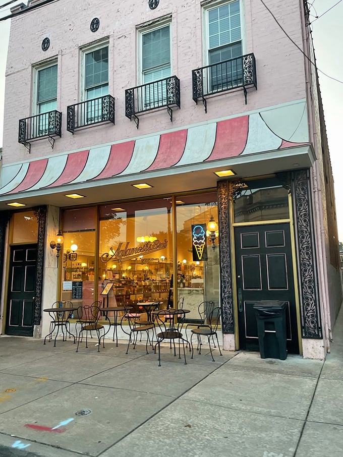 Those wrought-iron chairs aren't just for show&mdash;they're front-row seats to Cincinnati's most elegant ice cream experience.