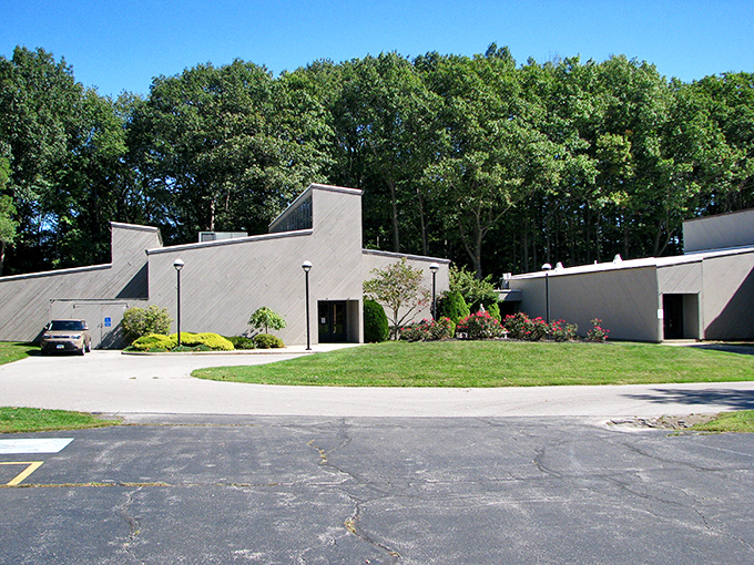 The Ashtabula County Museum stands proudly with its classic colonial design and white steeple. History lives within these brick walls, waiting for curious visitors.