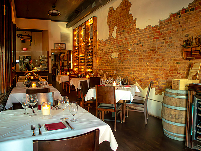 Exposed brick walls and wine displays set the stage for dry-aged perfection. BAR-Ranch proves Texas steak culture continues to evolve deliciously.