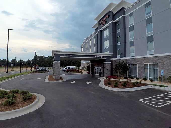 You will find a warm welcome at this modern hotel, offering a comfortable place to rest during your North Carolina travels.