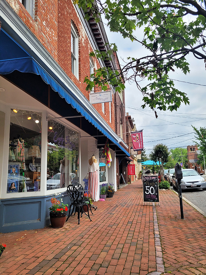 Colorful row houses in Chestertown stand like friendly neighbors sharing stories across the centuries. Home sweet historic home!