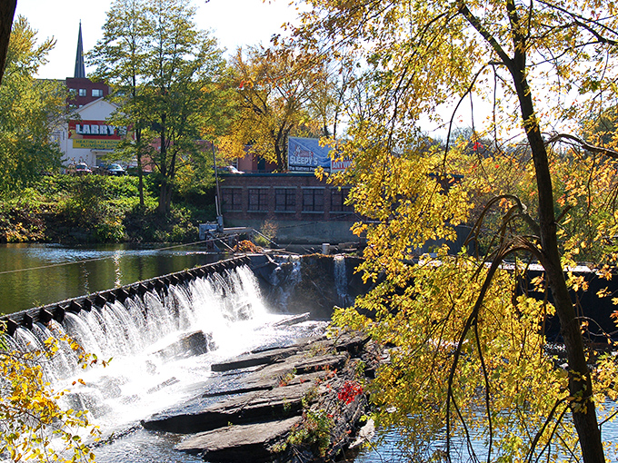 Converted mill buildings give Chicopee its distinctive character. Industrial chic before HGTV made it a thing!