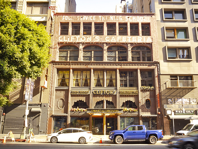 Clifton's Republic: Old Hollywood meets natural history museum. This iconic fa&ccedil;ade has welcomed hungry Angelenos for generations of memorable meals.