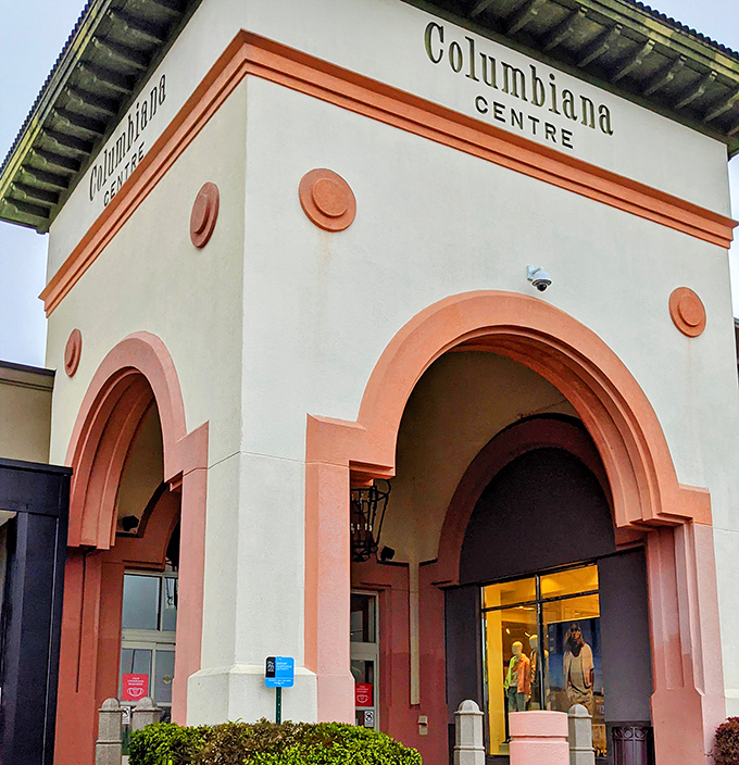 The elegant arches of Columbiana Centre frame an entrance that promises upscale shopping adventures in South Carolina's capital city.
