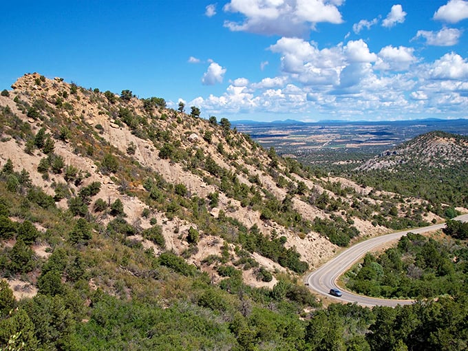 Main Street Americana alive and well! Cortez offers practical shopping with spectacular mountain scenery as a free bonus.