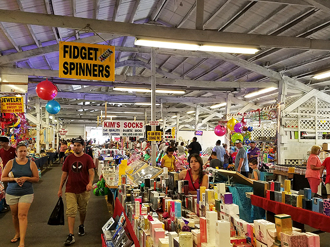 Cowtown's indoor corridor feels like Main Street in a town where shopping is the only business.