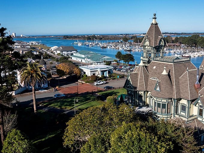 Eureka's iconic Carson Mansion overlooks the bay, like a Victorian grande dame keeping an eye on her neighborhood.