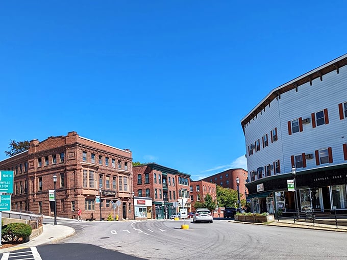 Tree-lined streets and brick buildings create a Norman Rockwell setting with housing prices that feel like they're from another era.