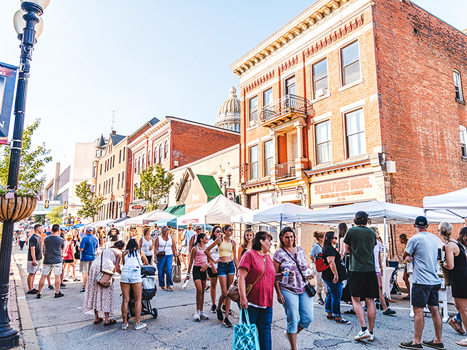 The classic architecture of downtown Greensburg feels like stepping into a time when craftsmanship mattered and prices were reasonable.