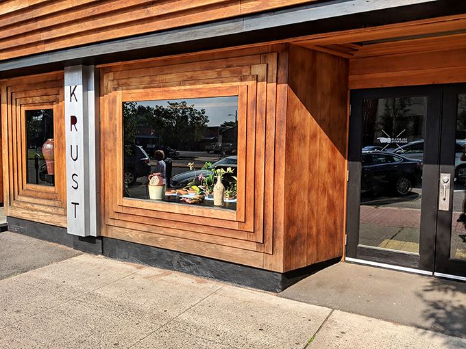 Krust Pizza & Bourbon Bar: Those wooden window frames frame more than just glass&mdash;they're portals to pizza nirvana in downtown Middletown.