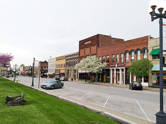 Sunset bathes Lincoln's historic downtown in golden light, highlighting both its beauty and its budget-friendly appeal for retirees.