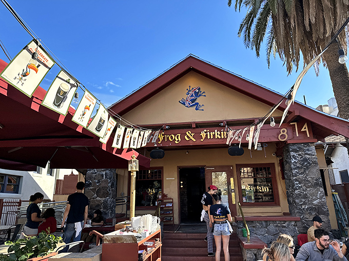 Main Gate Square's eclectic storefronts create a shopper's choose-your-own-adventure, where university vibes meet retail therapy in perfect harmony.