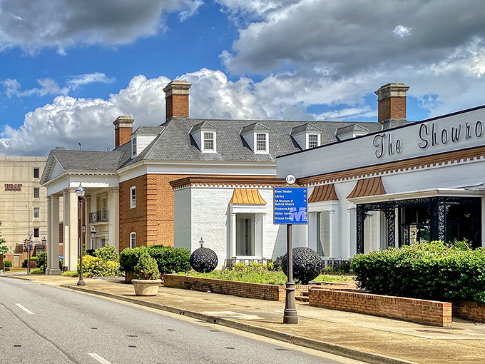 Small-town architecture at its finest, proving that good bones and community spirit never go out of fashion. 