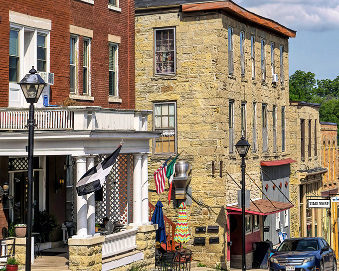 The stone facades of Mineral Point tell stories of Cornish miners who settled here. History you can touch!