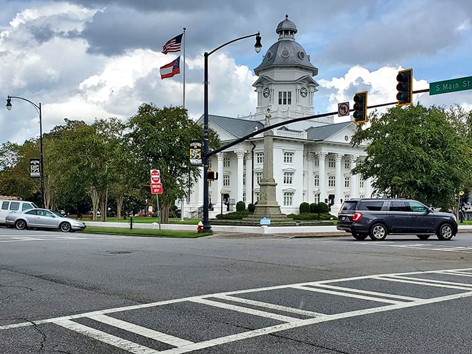 Stately architecture meets small-town prices in Moultrie, where even the clouds seem to gather to admire the affordable beauty below.