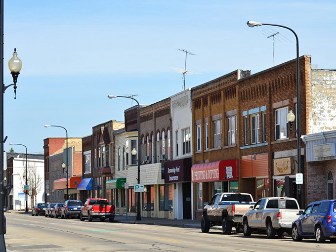 Viroqua's main street captures that magical small-town vibe where the coffee shop owner remembers exactly how you take yours. 