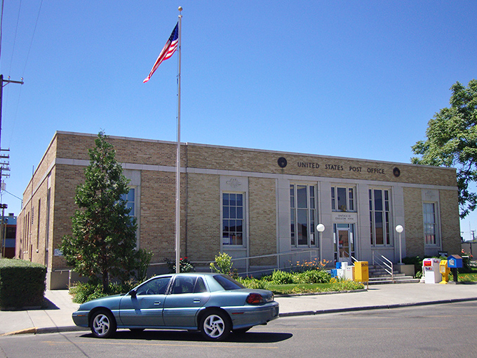 The post office in Ontario stands as a solid reminder that some institutions remain dependable, unlike your fantasy football picks.
