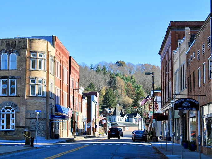 The perfect small-town street scene doesn't exi&mdash; Wait, it does! Philippi's historic district is where charming buildings and friendly vibes meet.
