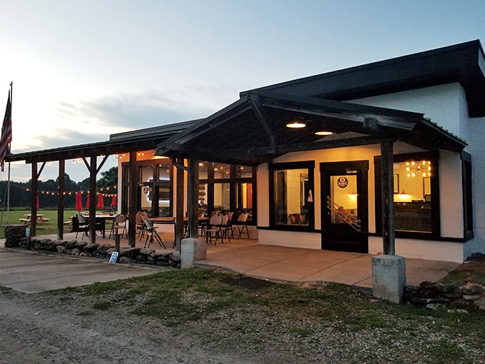 Rural charm meets serious grilling at The Silo, where countryside views complement perfectly marbled ribeyes.