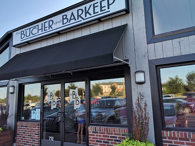 That minimalist sign and clean lines tell you this isn't your grandpa's steakhouse &ndash; though he'd still love the steaks.