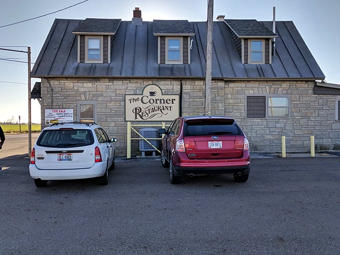 Parked at The Corner Restaurant means you've arrived at the intersection of "hungry" and "about to be very happy."