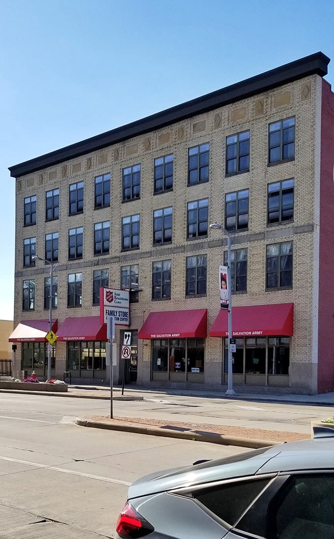 This impressive multi-story Salvation Army store proves thrifting can happen in the grandest of settings.
