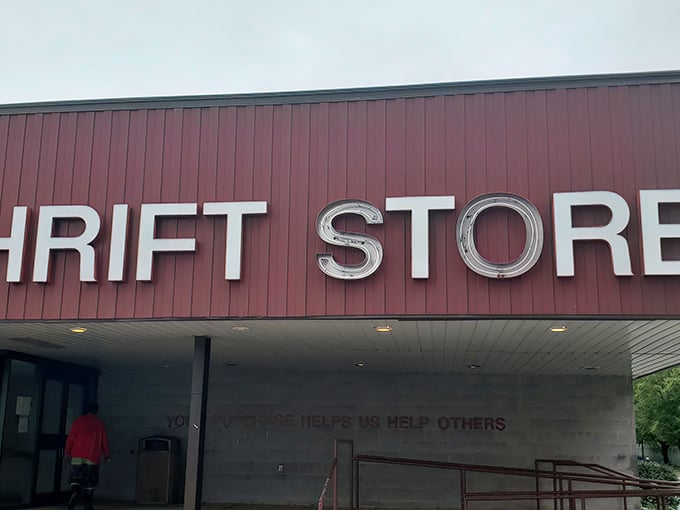 Up close with the Salvation Army's mission statement. Every purchase helps others&mdash;shopping with the bonus of good karma.