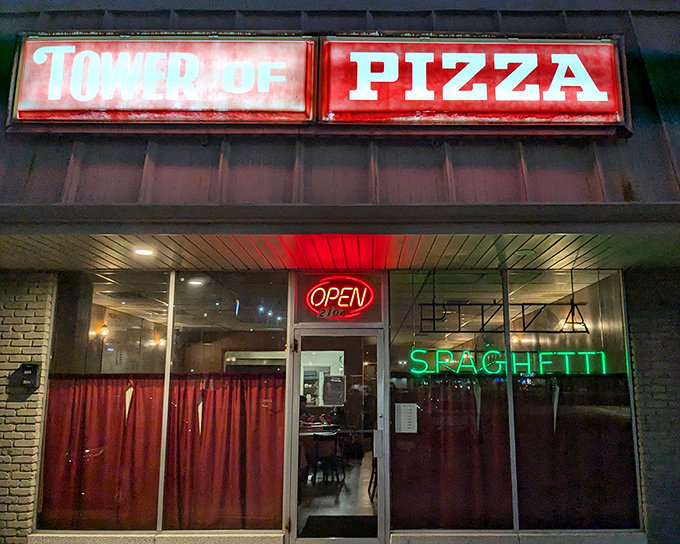 Neon signs and spaghetti promises. This Metairie landmark proves that sometimes the best things come in unassuming packages.