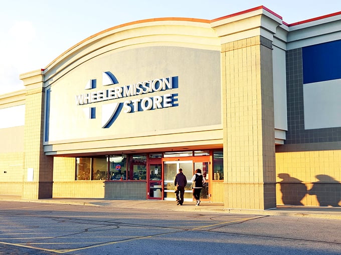 Where shopping meets mission. Wheeler's welcoming entrance invites bargain hunters to find deals while funding important community work.