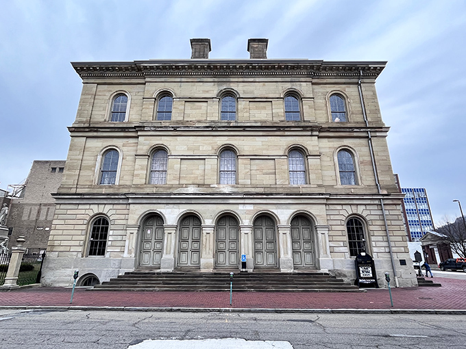 This gorgeous stone building in Wheeling looks like something European tourists would pay to photograph, yet locals can afford to live nearby.