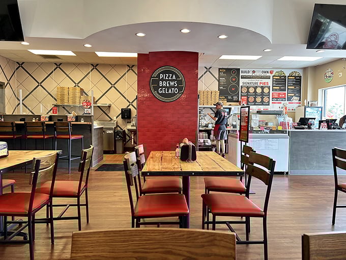Modern, bright, and ready to make your pizza dreams come true &ndash; Your Pie's interior shows they take custom creations seriously.