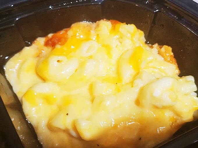 Mac and cheese that's achieved that perfect molten state&mdash;where cheese stretches like it's doing yoga when you lift your fork.