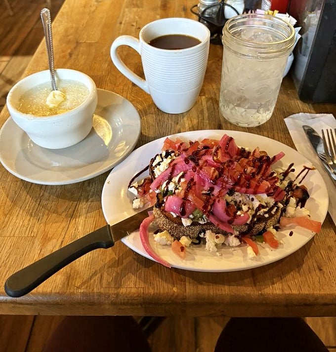 Not just avocado toast&mdash;it's a masterpiece of textures and colors. That drizzle of balsamic makes everything on the plate sing in harmony