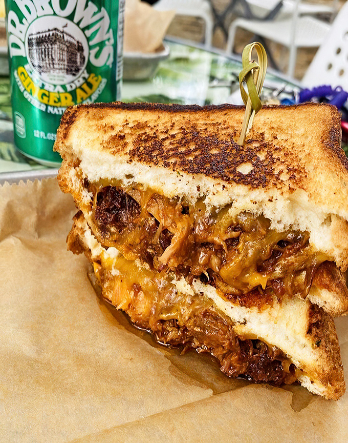 The BBQ pulled pork melt doesn't just satisfy hunger &ndash; it resolves existential questions about the meaning of deliciousness.