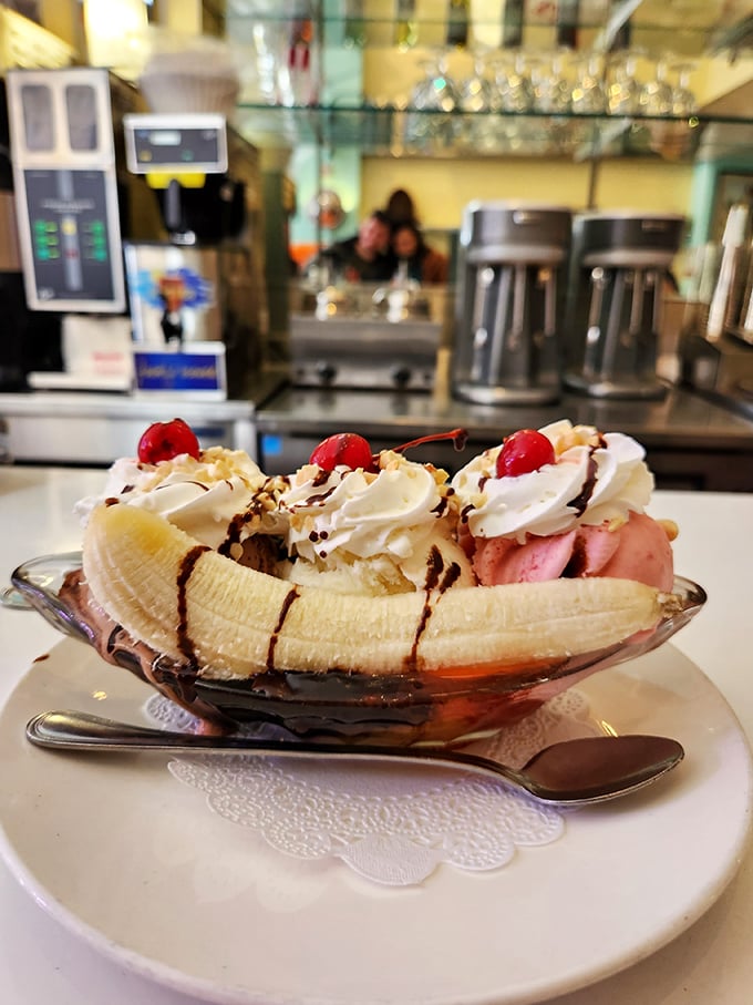 The banana split at Lori's isn't dessert&mdash;it's performance art with ice cream as the headliner and whipped cream playing all the supporting roles.