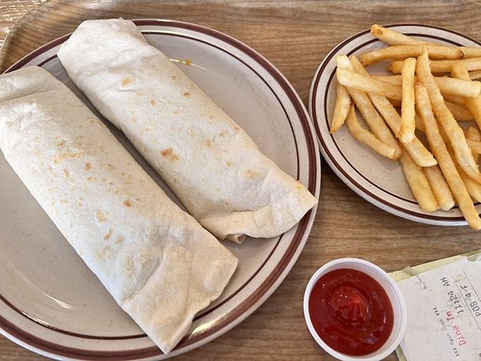 These burritos aren't just wrapped, they're swaddled&mdash;like edible babies bundled in flour tortilla blankets, ready to bring joy to your world.