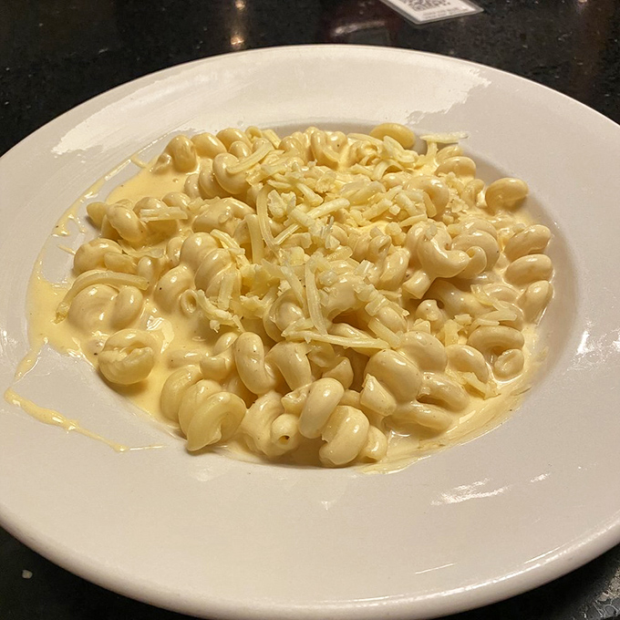 The platonic ideal of mac and cheese&mdash;creamy, cheesy, and unapologetically indulgent. Diets were made to be broken for this.